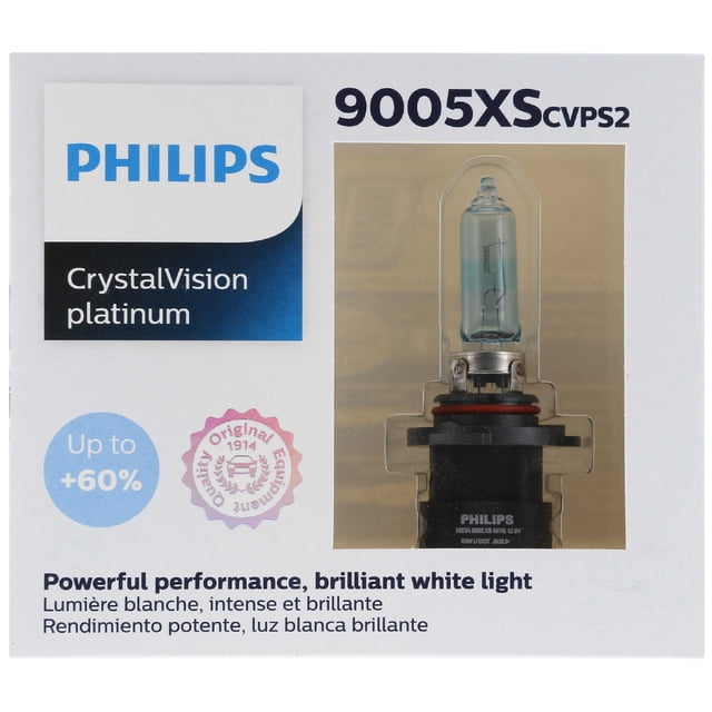 Philips Crystal Vision Platinum 9005XS 65W Two Bulbs Headlight ...
