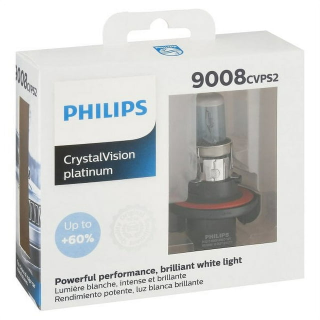 Philips Crystal Vision Platinum 9008 H13 60/55W Two Bulbs Headlight ...