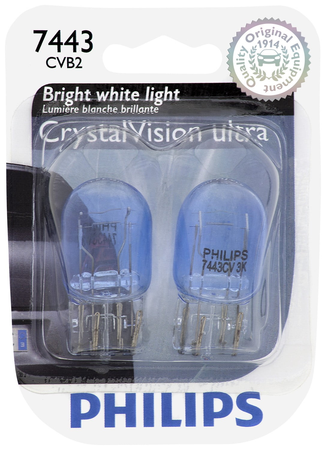 Philips CrystalVision Ultra Blue Coated Automotive Bulb 2 Pack ...