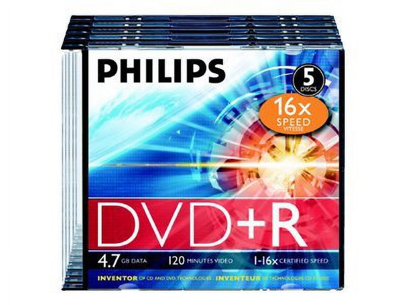 4.7GB DVD+R SLIM CASE 5PK - Walmart.com