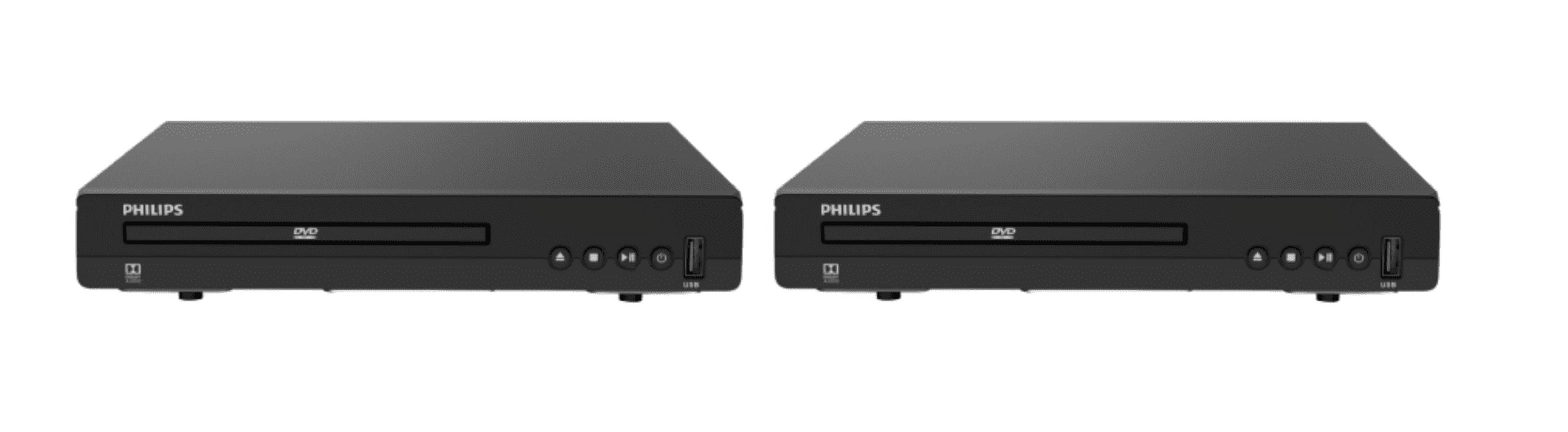 (2 pack) Philips DVD Player for TV DVD/CD Player for Home 1080p USB DVD ...