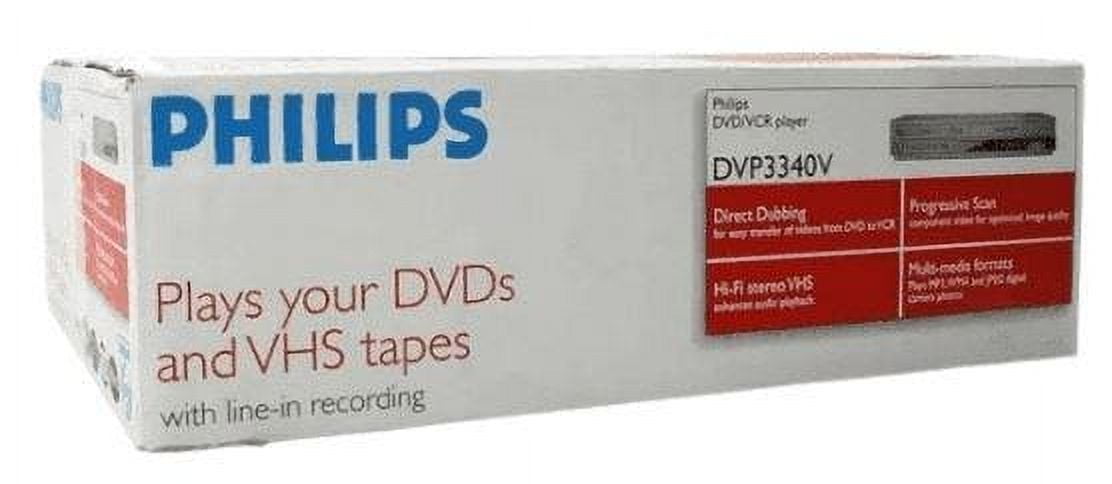 Philips DVP3340V DVD VCR Combo Player with HDMI, CD & Remote - Walmart.com
