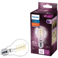 Philips Dimmable Vintage LED A19 Light Bulb 40W SW CL, Each - Walmart.com