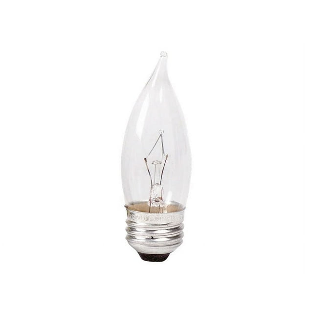 Philips DuraMax 25W Clear Medium BA9.5 Incandescent Bent Tip Light Bulb ...