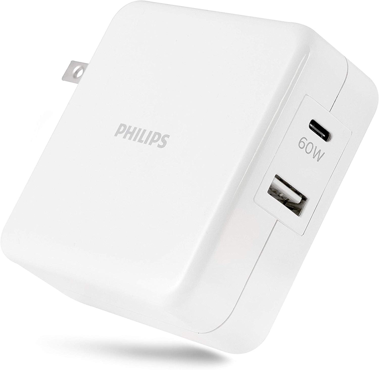 Philips Elite High-Speed Dual-Port USB Wall Charger with Power Delivery ...