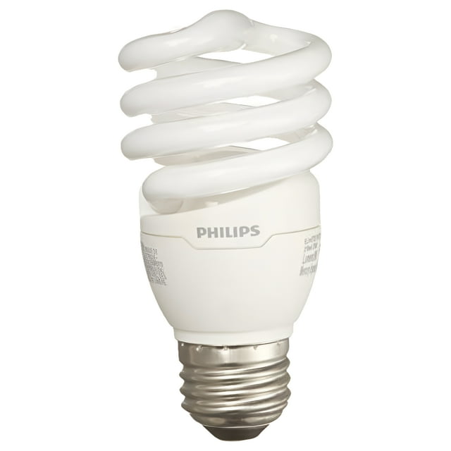 Philips T2 Twister 4-Pack Light Bulb: 2700-K, 13-Watt, 60-Watt Eq., E26 ...