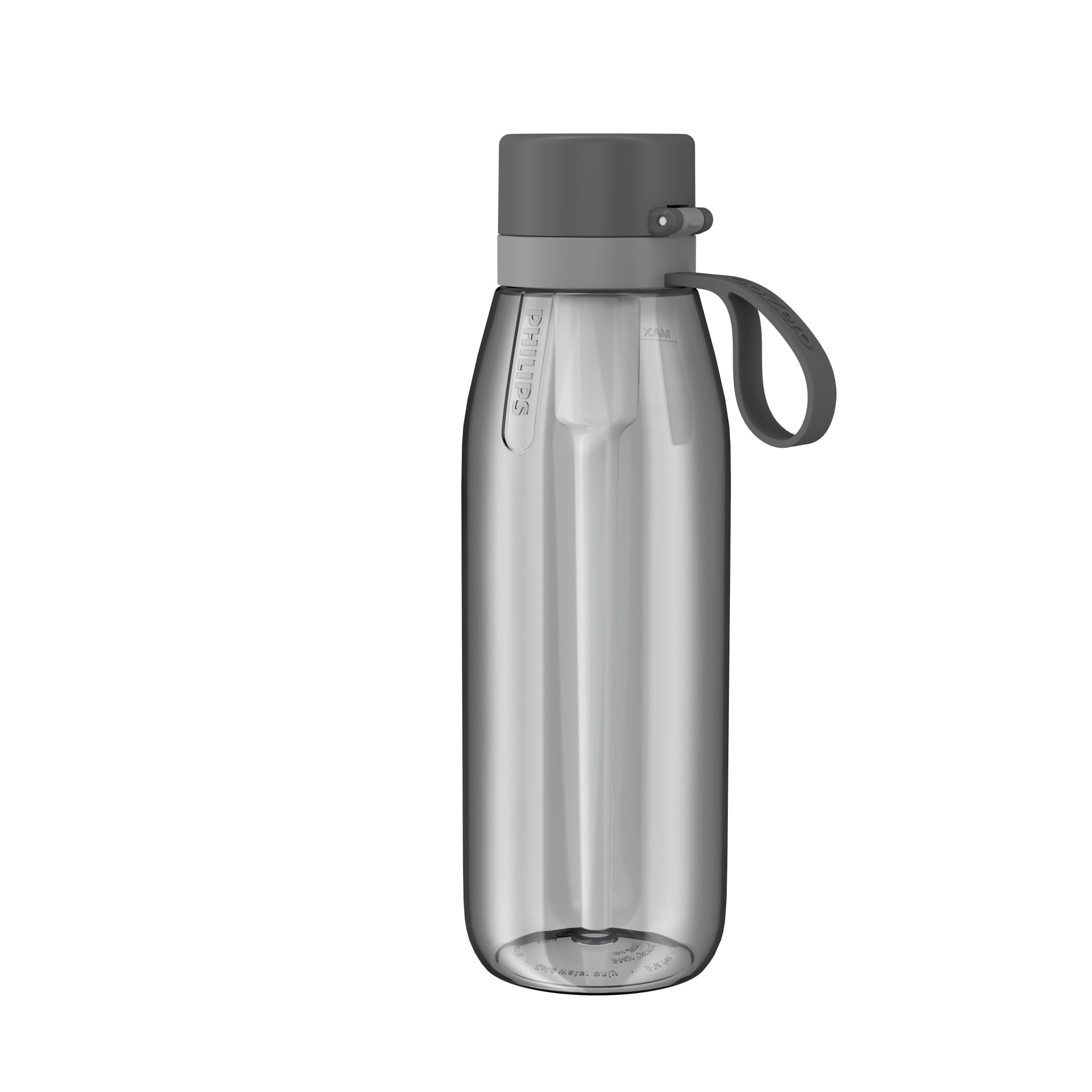 Philips GoZero Everyday Tritan Water Bottle With Filter, 36 Oz, Gray ...