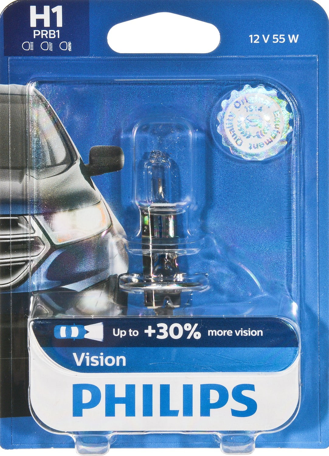 Philips Vision Headlight H1, P14,5S Glass, Pack of 1 - Walmart.com