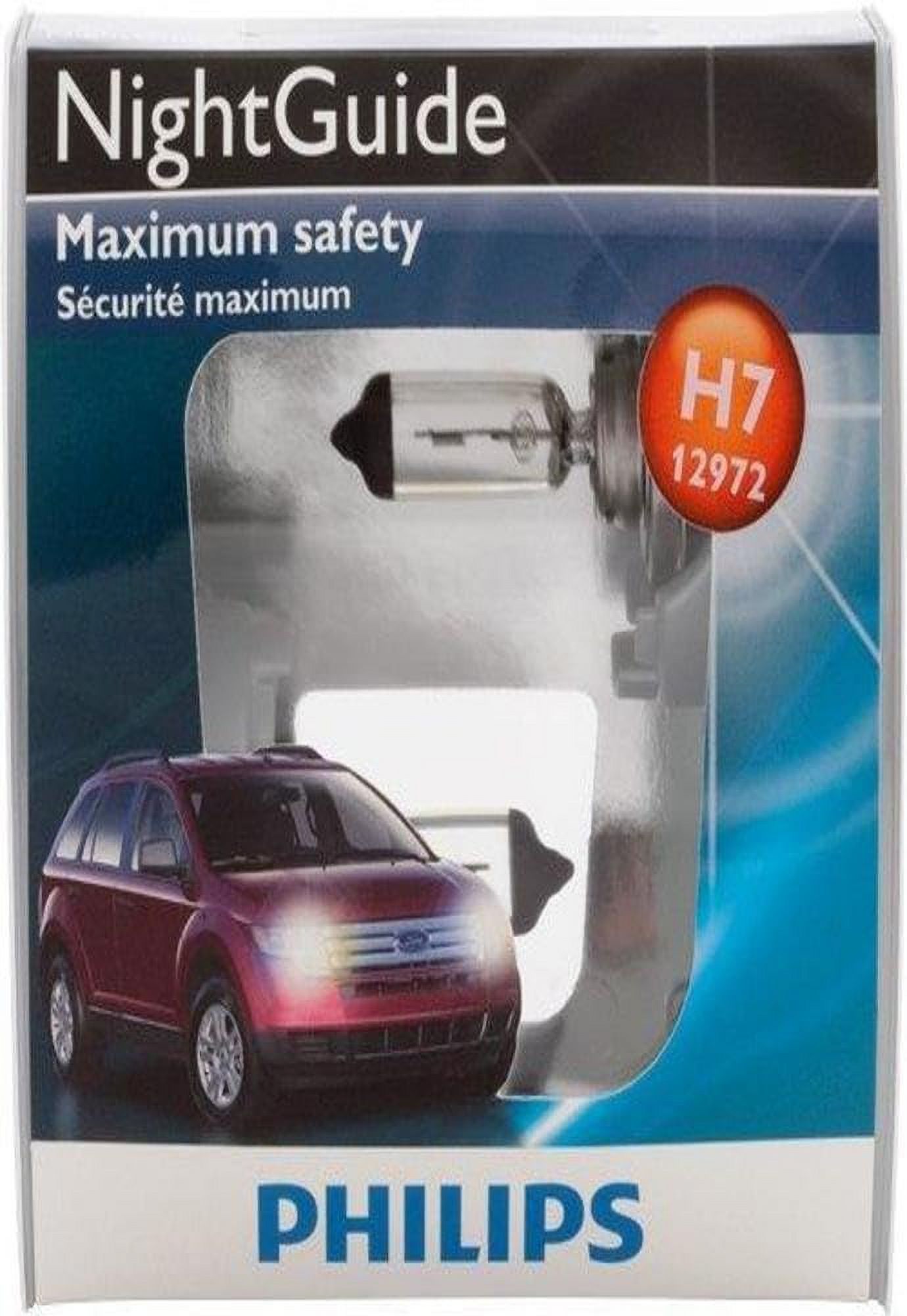 Philips H7 NightGuide Headlight Bulb, Pack of 2 - Walmart.com