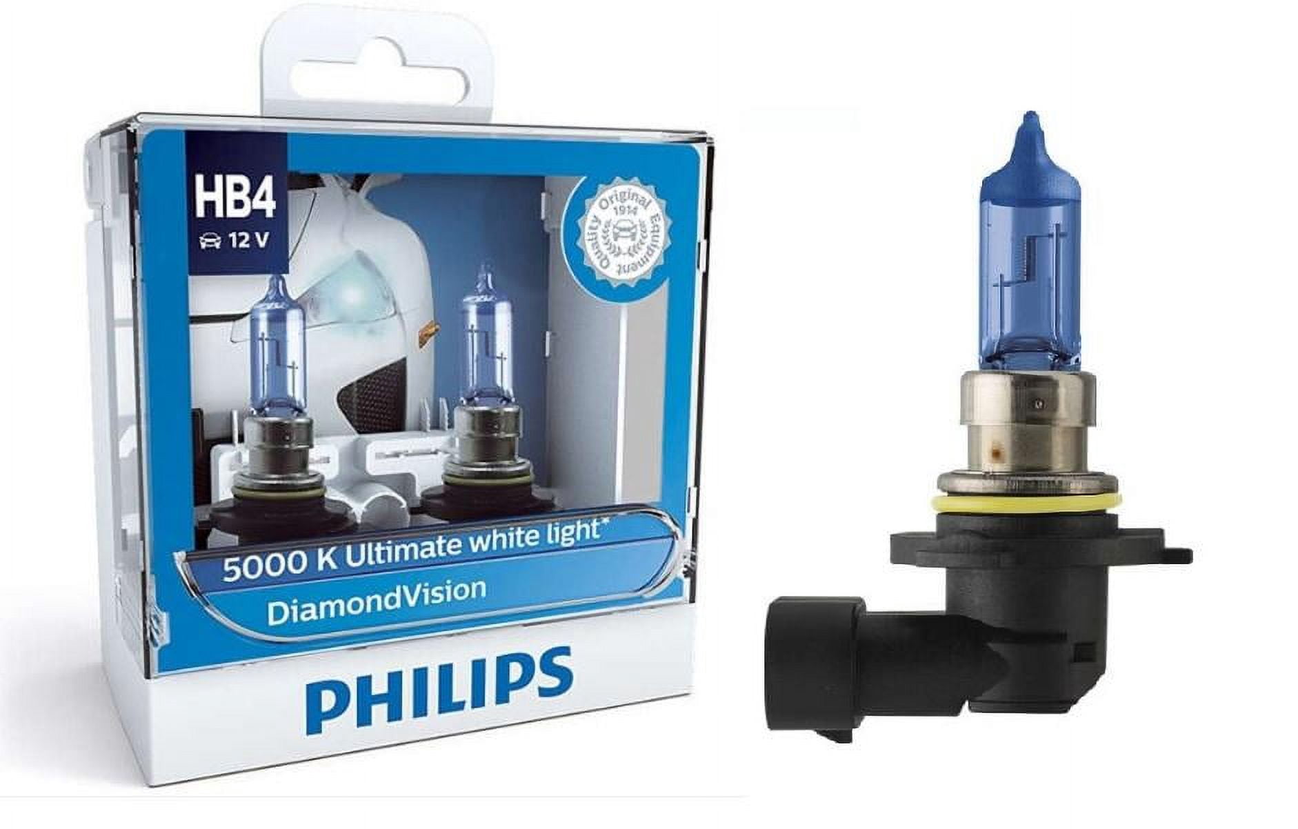 Philips HB4 9006 DV 12.8V 55W P22d Diamond Vision 5000K Ultimate White ...