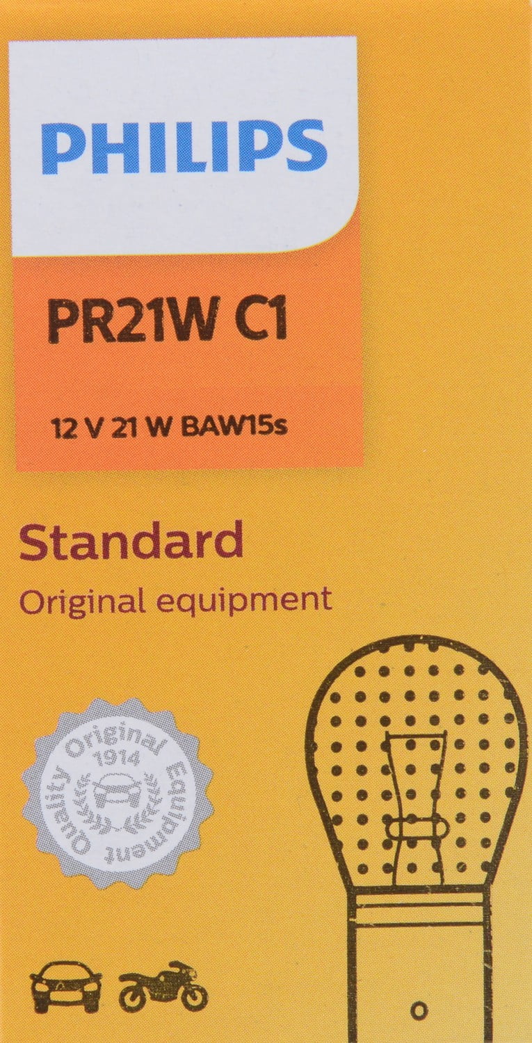 Philips Hipervision Bulb Pr21W, Baw15S, Glass, Always Change In Pairs ...