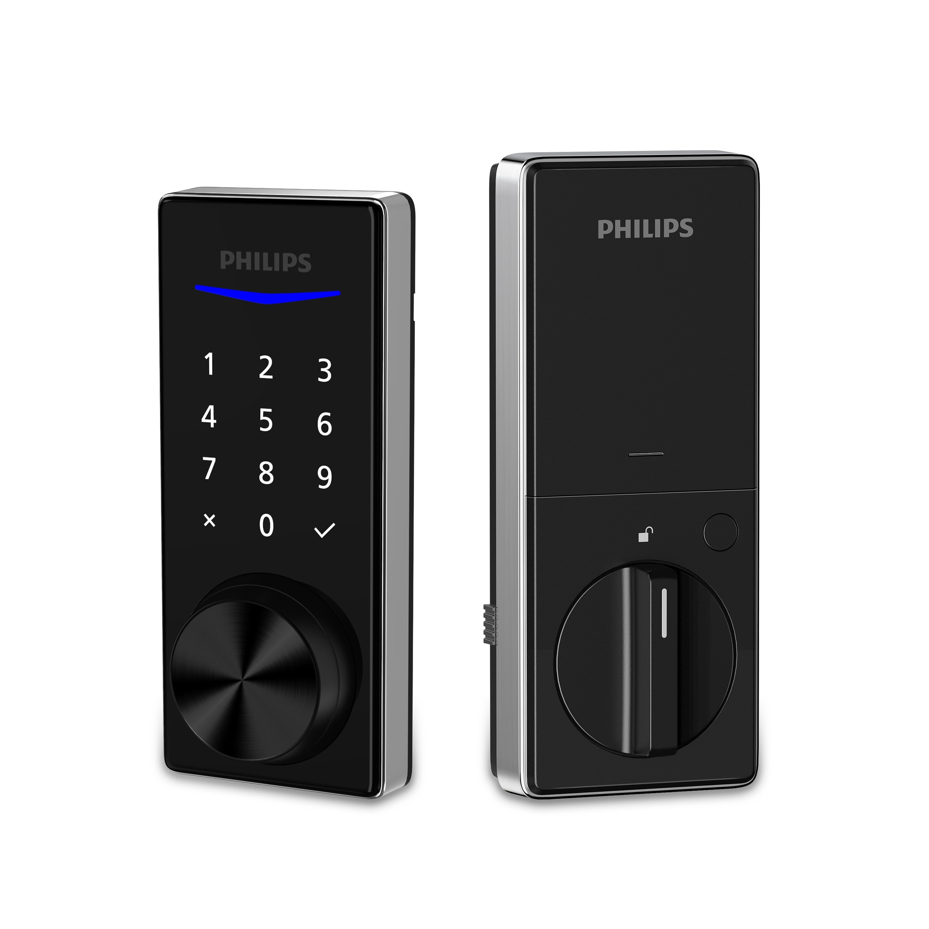 Philips Home Access 1000 Series Satin Nickel Single Cylinder Electronic ...