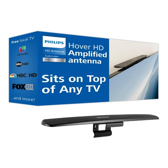 Philips Hover Amplified HD Digital TV Antenna, Long Range Smart TV ...