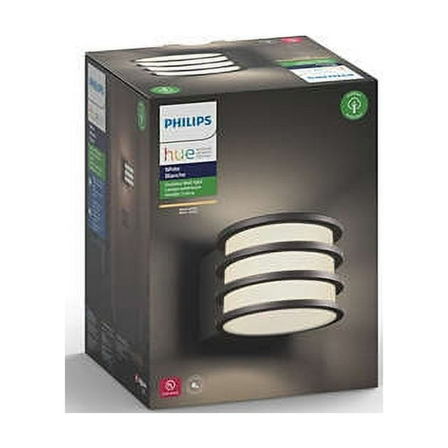Free Shipping! Philips Hue Lucca White Smart Outdoor Wall Fixture, Hub ...