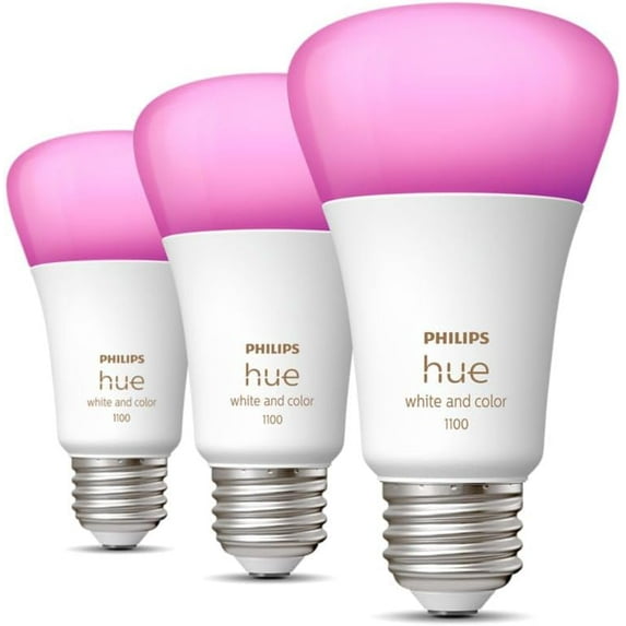 Philips Hue Smart, 3 Pack, 75W A19 LED Bulb, Color Changing - Walmart.com