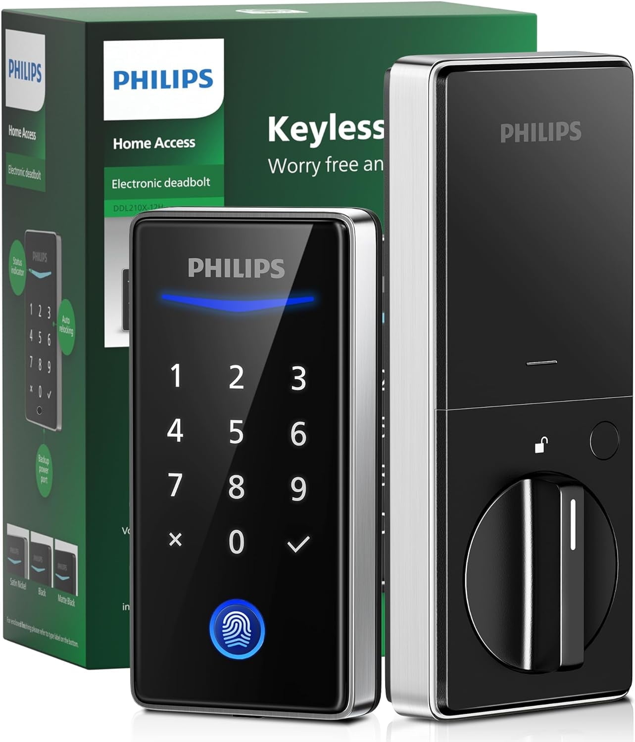 Philips Keyless Entry Lock-Smart Deadbolt, Auto Lock, One-time PIN ...