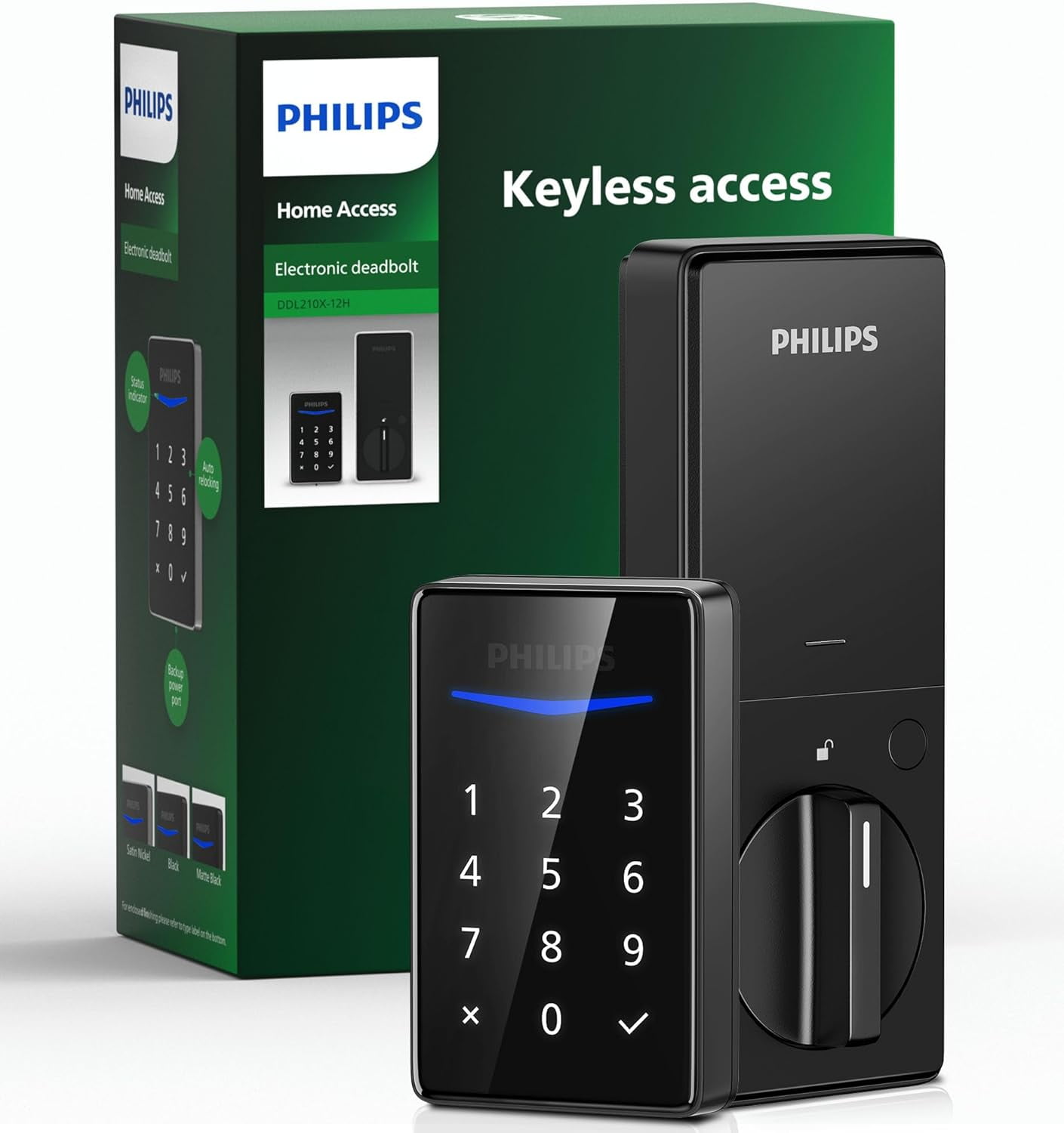 Philips Keyless Entry Door Lock Touchscreen Digital Keypad Smart ...
