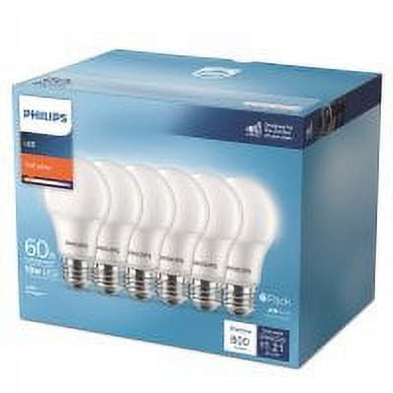 Philips Dimmable LED 60-Watt A19 Light Bulbs, Frosted Soft White ...