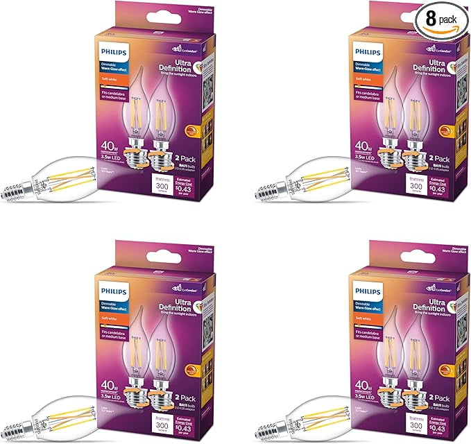 Philips LED BA11 Ultra Definition LED Globe Light Bulbs - 300 Lumen ...