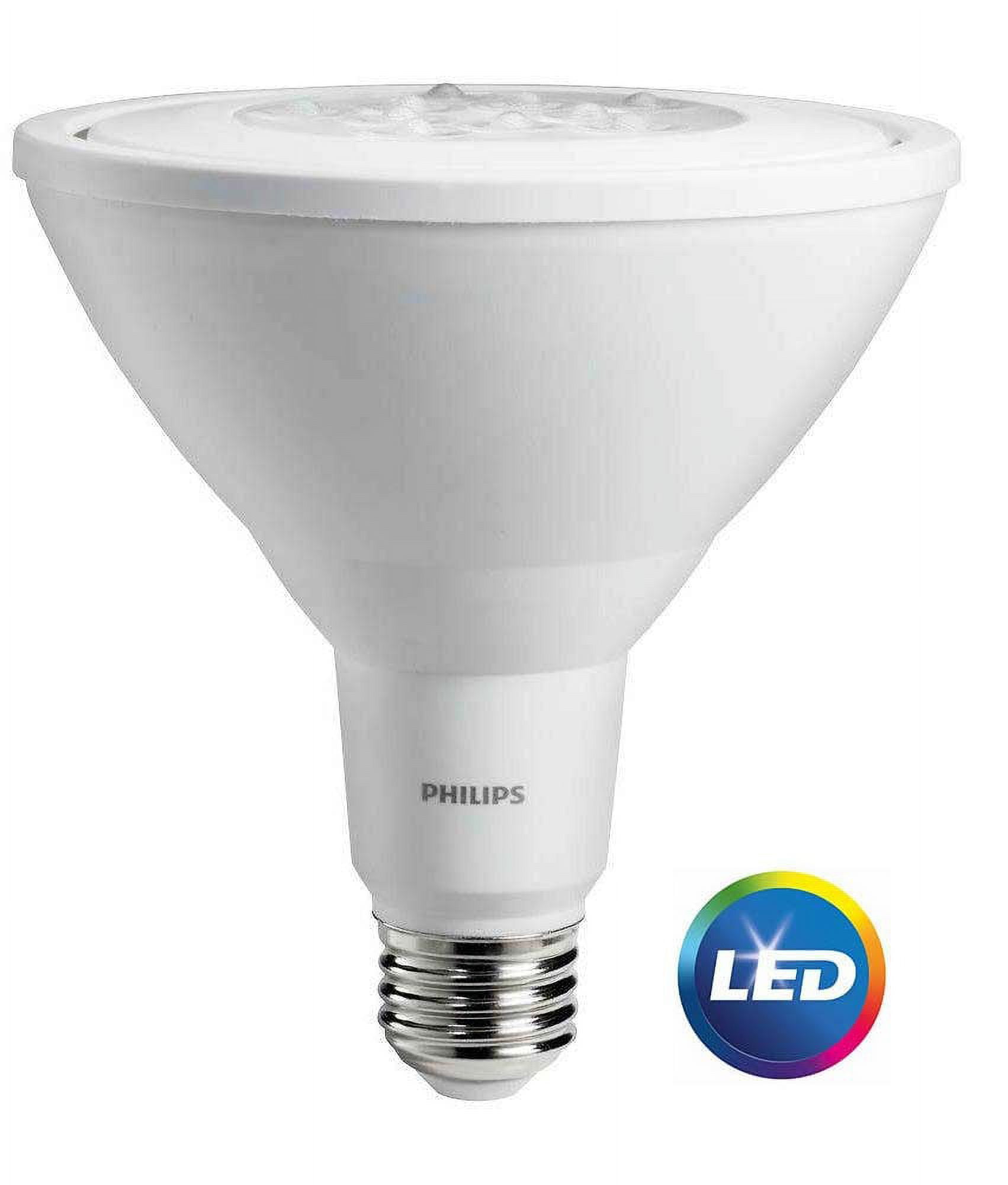 Philips LED Flood Light Bulb, PAR38, Daylight, 90 WE, 2 Ct - Walmart.com