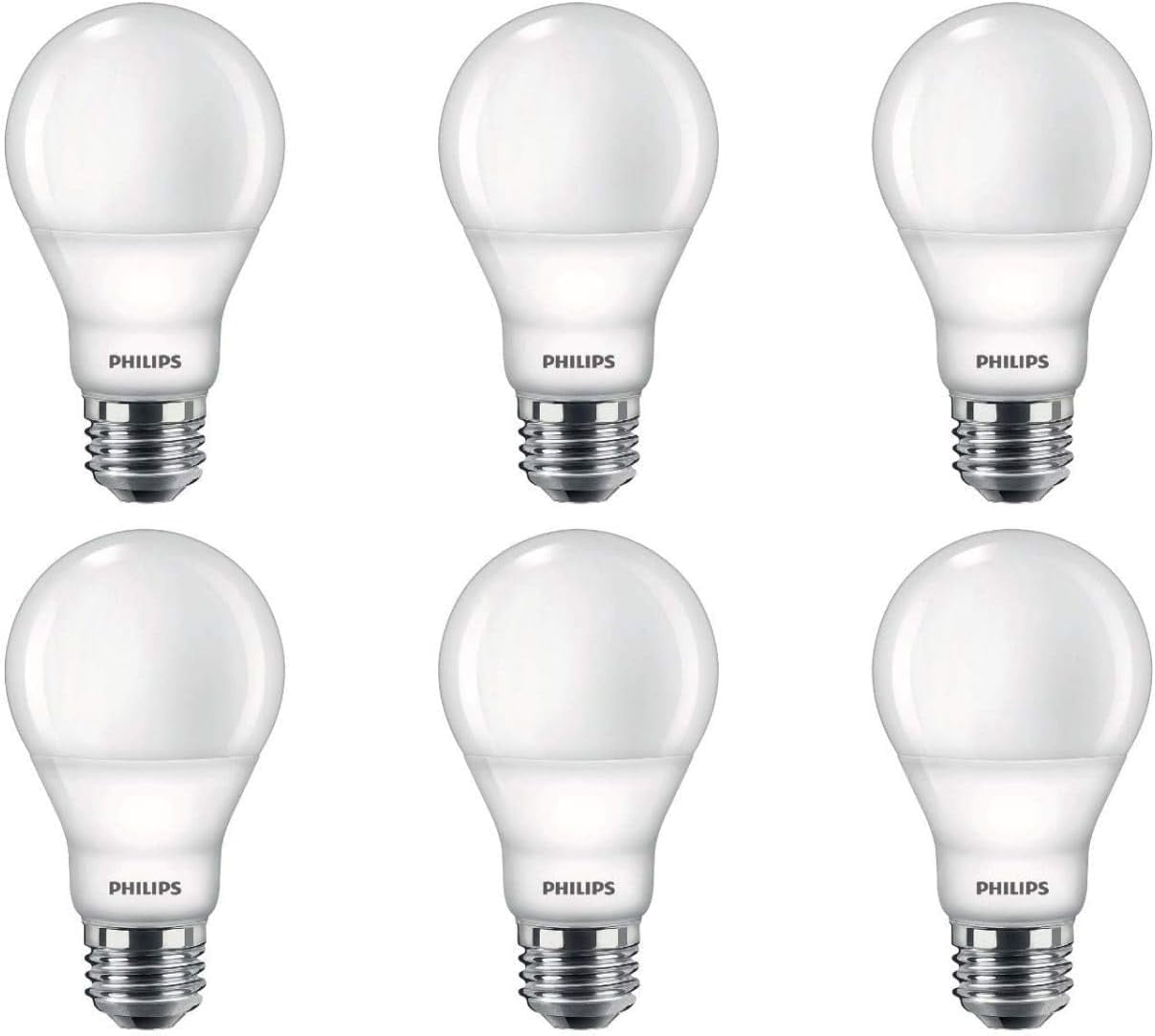 Philips LED Light Bulb, A19 Dimmable with Warm Glow Effect, Frosted, 60 ...