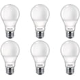 Philips LED Light Bulb, A19 Dimmable with Warm Glow Effect, Frosted, 60 ...