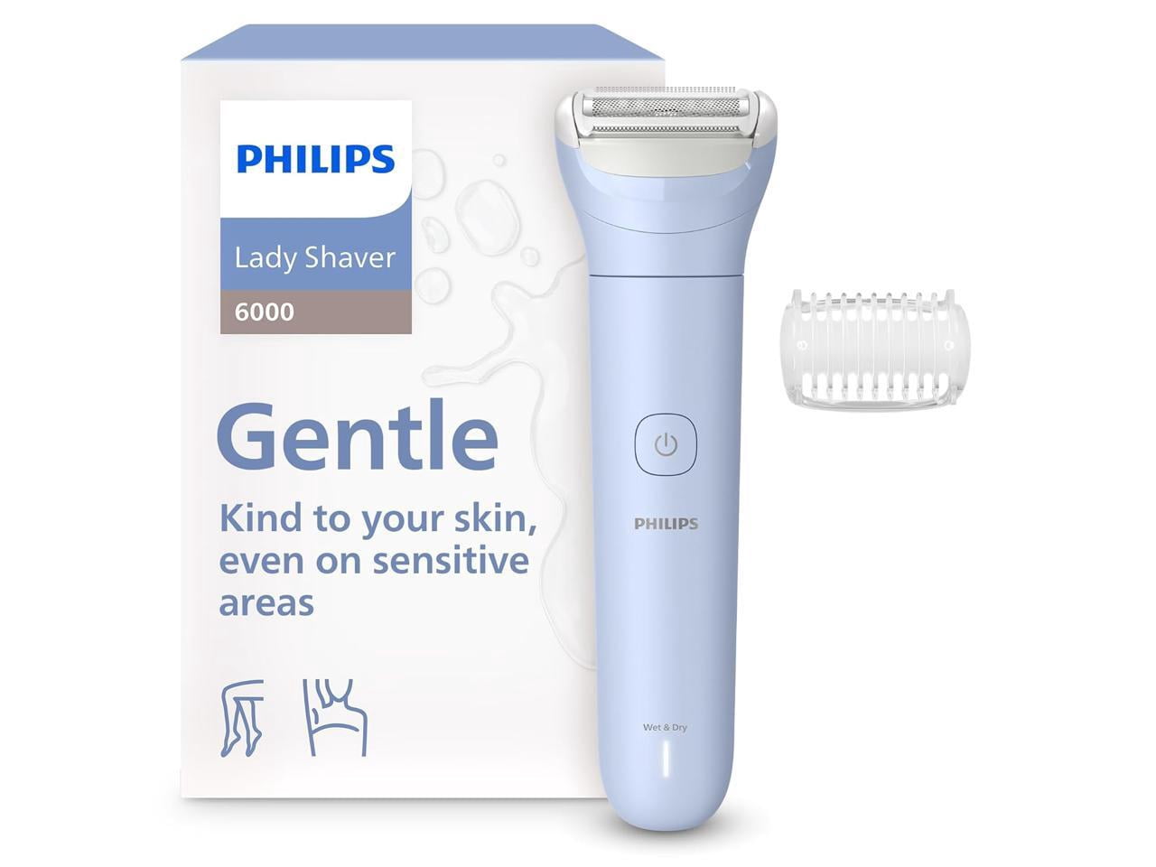 Philips Lady Shaver Series 6000 - Cordless, Wet & Dry Electric Shaver ...