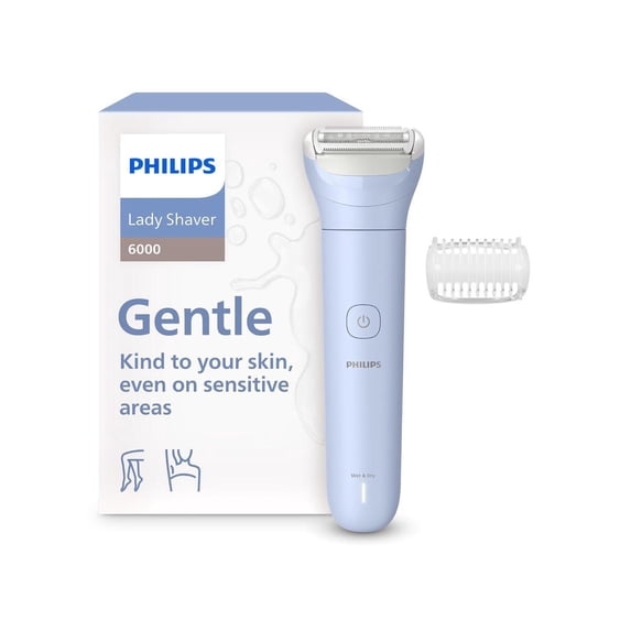 Philips Lady Shaver Series 6000 - Cordless, Wet & Dry Electric Shaver ...
