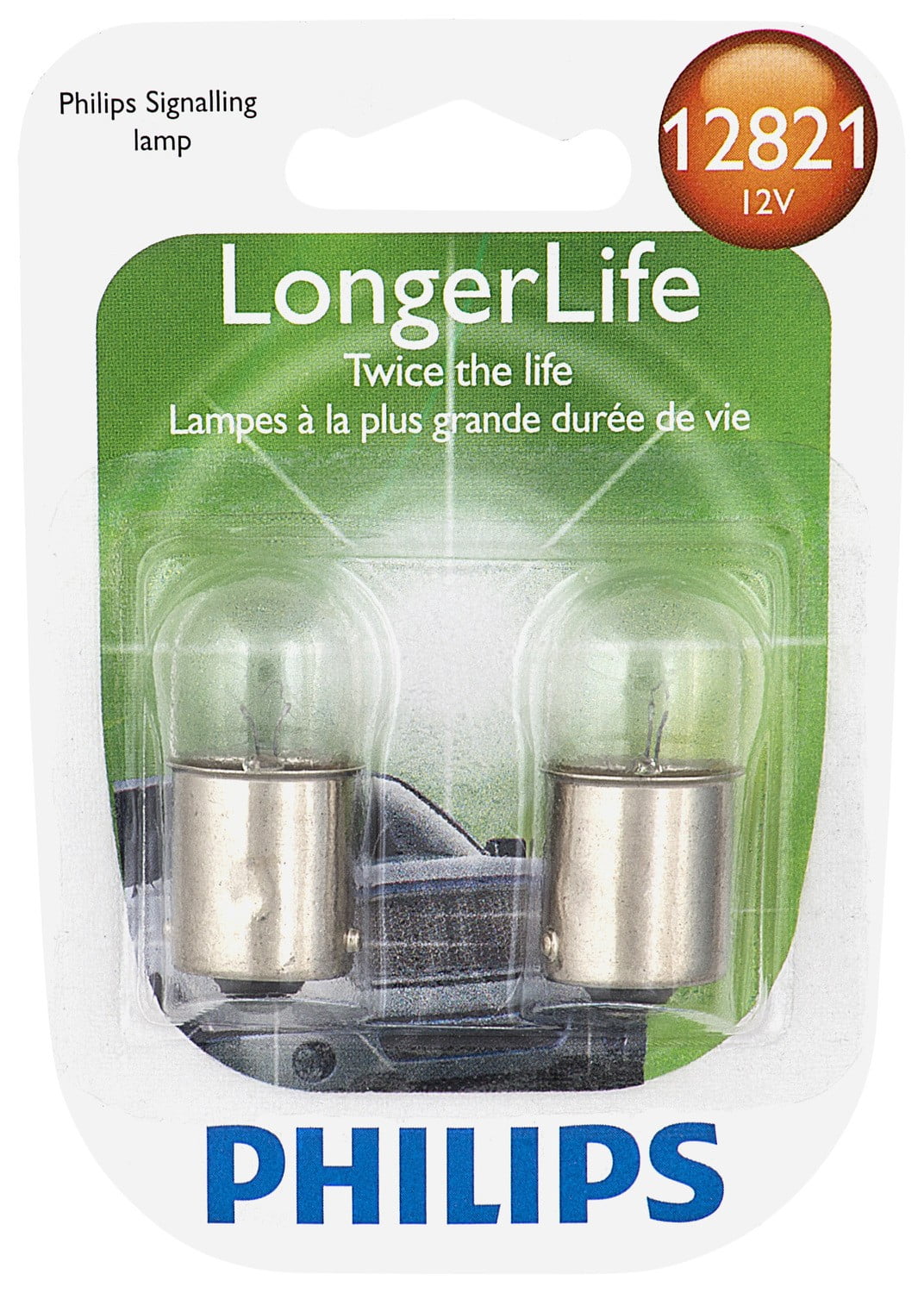 Philips Longerlife Miniature 12821Ll - 12V Glass Bulb - Walmart.com