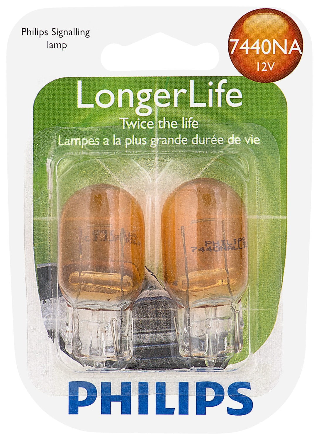 Philips Longerlife Miniature 7440Nall, 0.81, Push Type, Always Change ...
