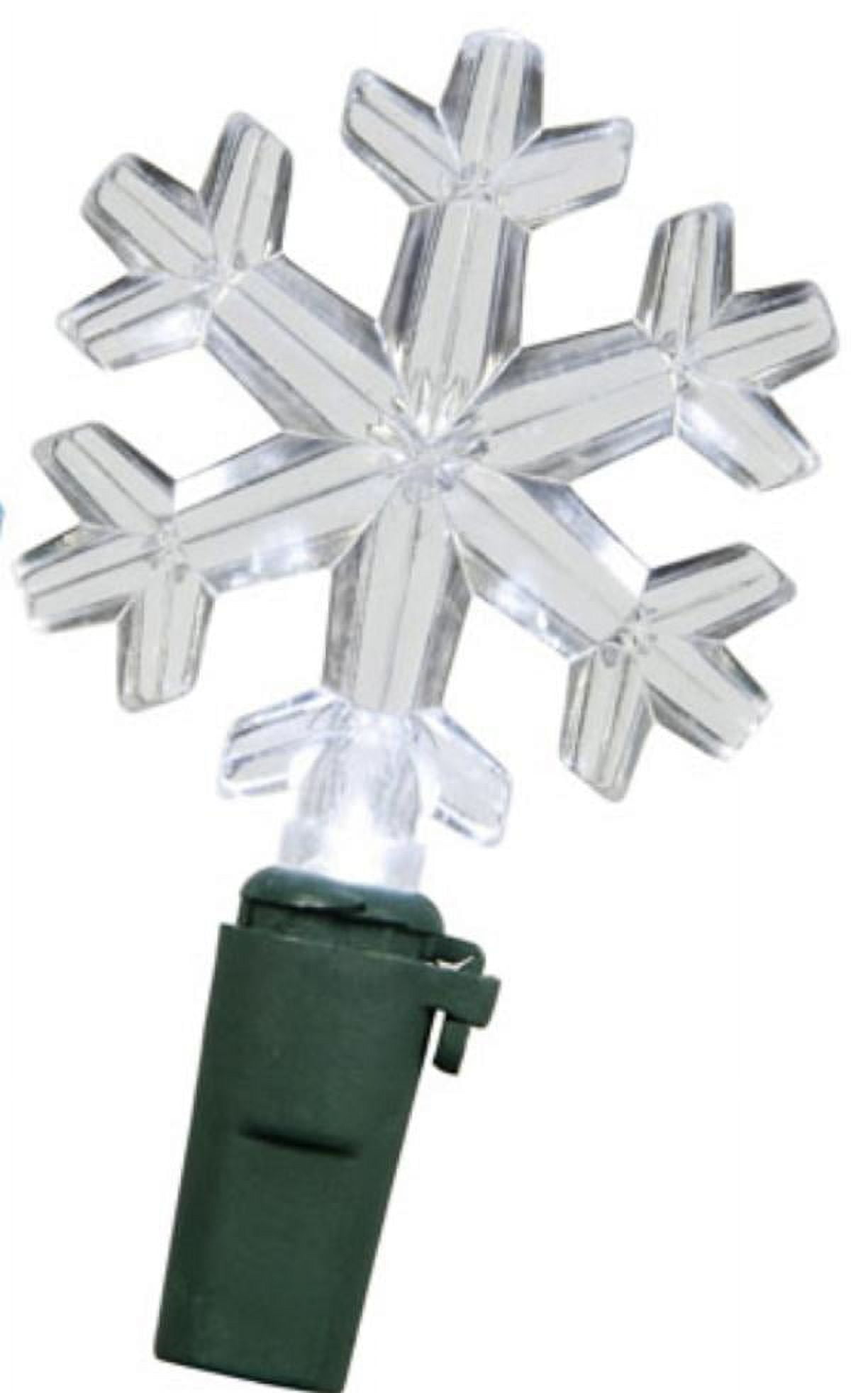 Philips Mini Battery-Operated 10 Count Snowflake String Lights Cool ...