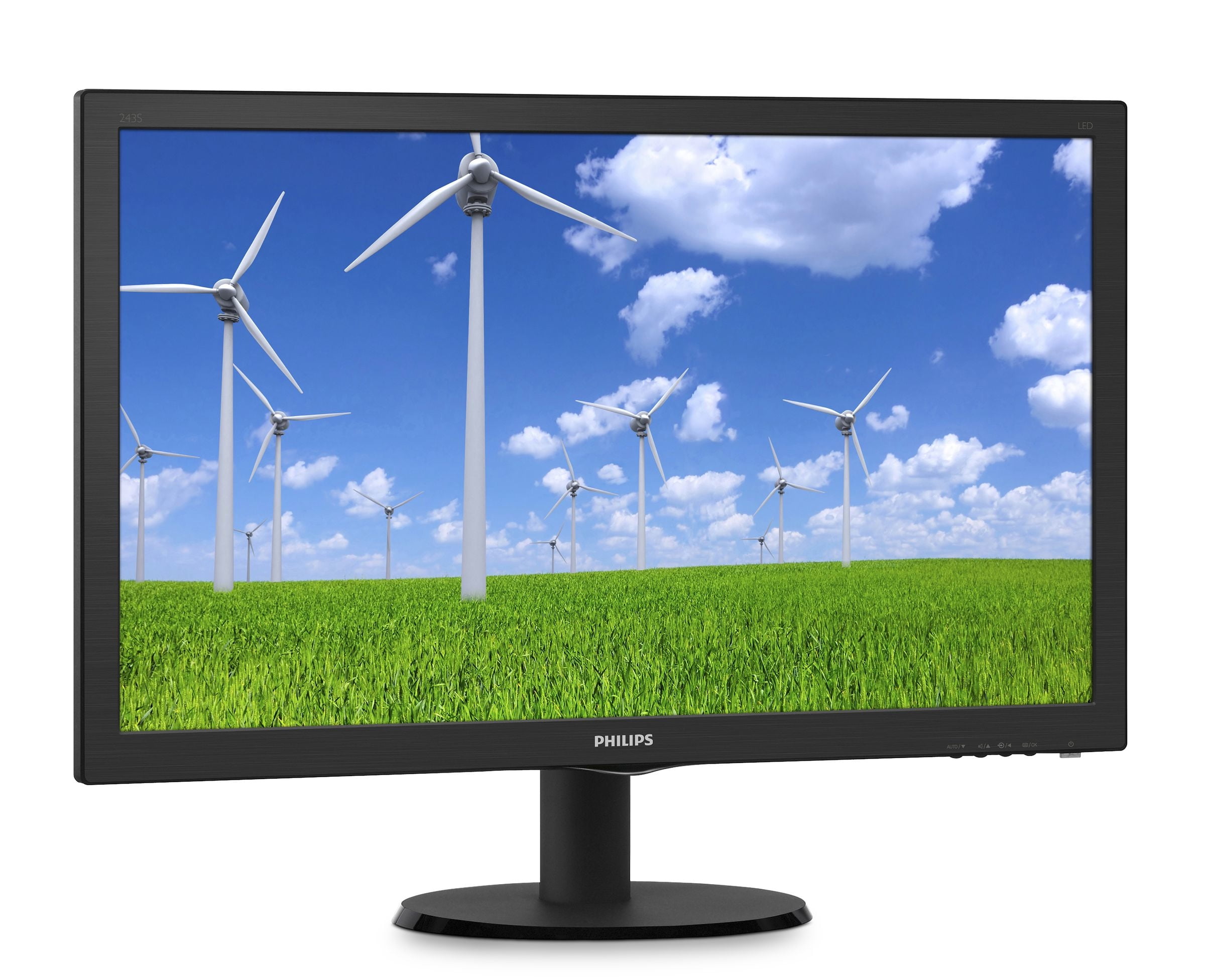 Philips Monitor 24" Class Full HD 1920x1080 VGA DVI-D HDMI Built-in ...