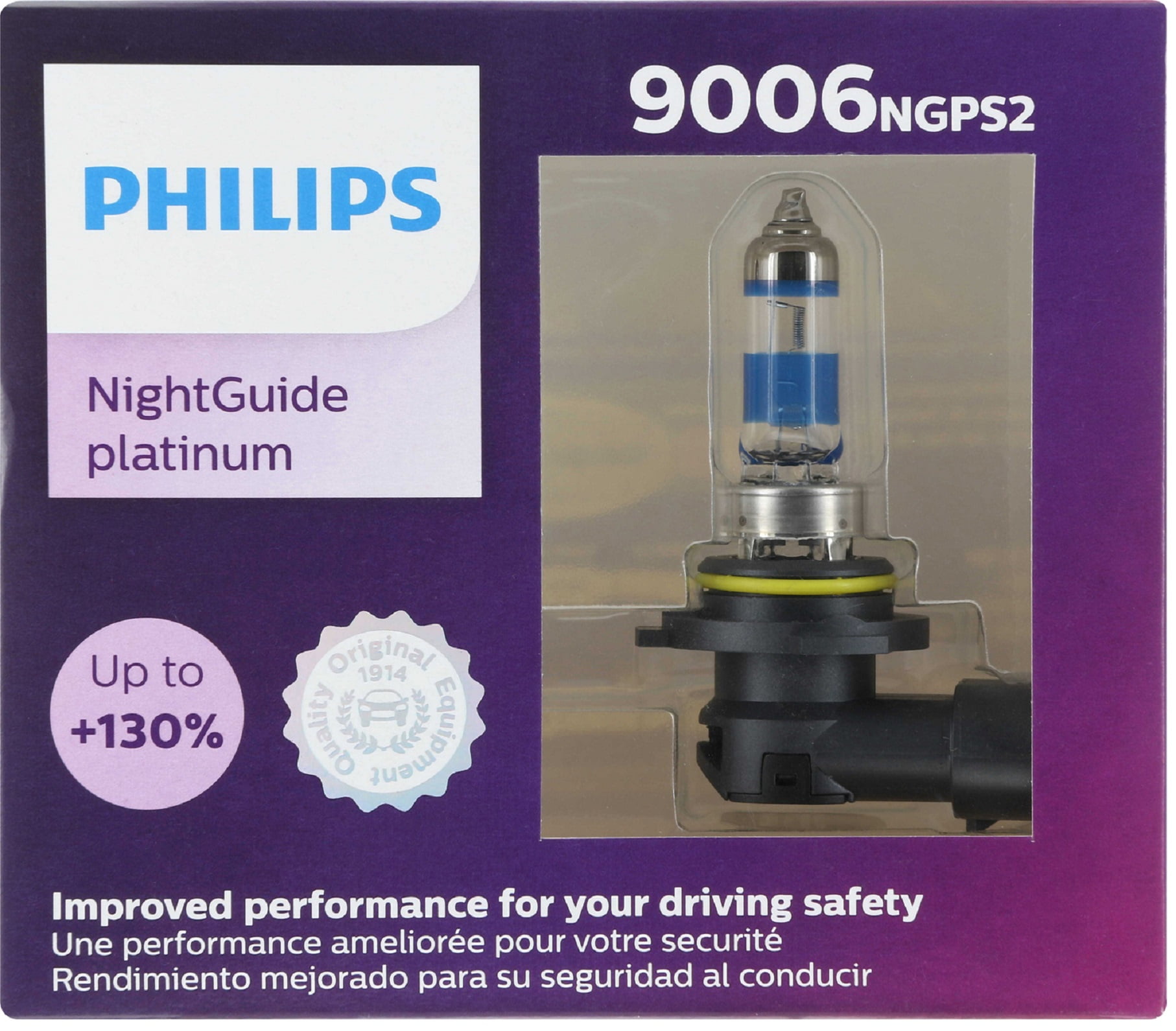 Philips Night Guide Platinum 9006 51W Two Bulbs Headlight Fog Light ...