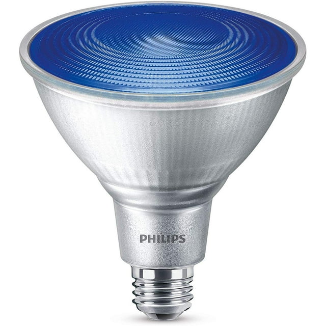Philips 13.5W Blue 40 PAR38 LED Bulb, Non-Dimmable, Outdoor and ...
