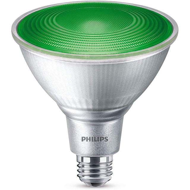 Philips Green PAR38 LED Flood Bulb - 13.5W, Outdoor, Enclosed Fixture ...