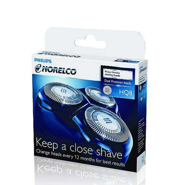 Philips Norelco HQ8 Men's Shaving Replacement Heads, Dual Blades, 3 ...