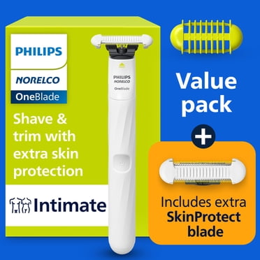 Philips Norelco Oneblade Intimate Pubic Groomer, Personal Wet/Dry ...