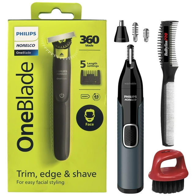 Philips Norelco OneBlade Face Body Hybrid Trimmer + Extra Blade with ...