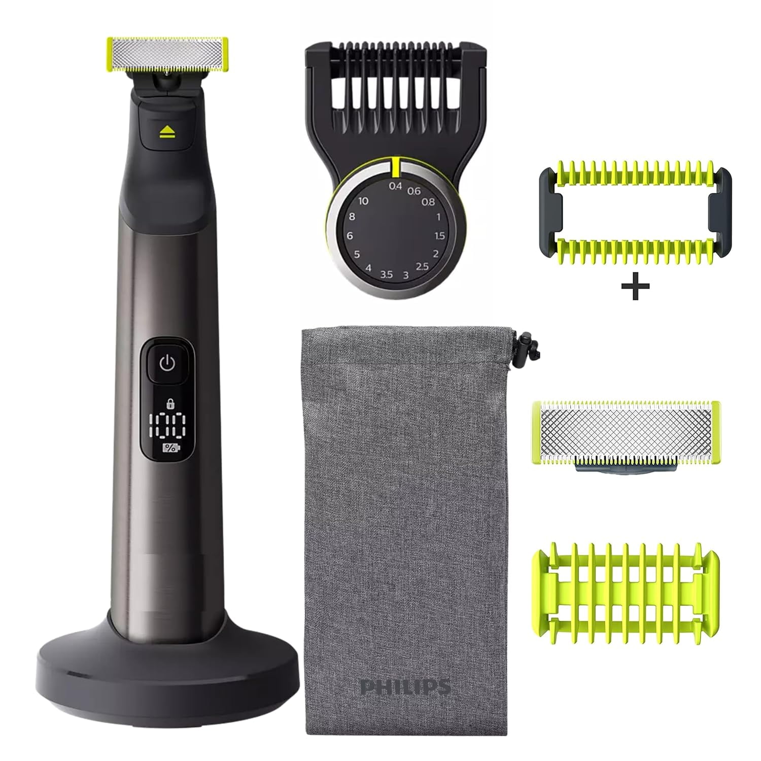 Philips Norelco OneBlade Pro Kit, Electric Trimmer & Shaver, QP6550 ...