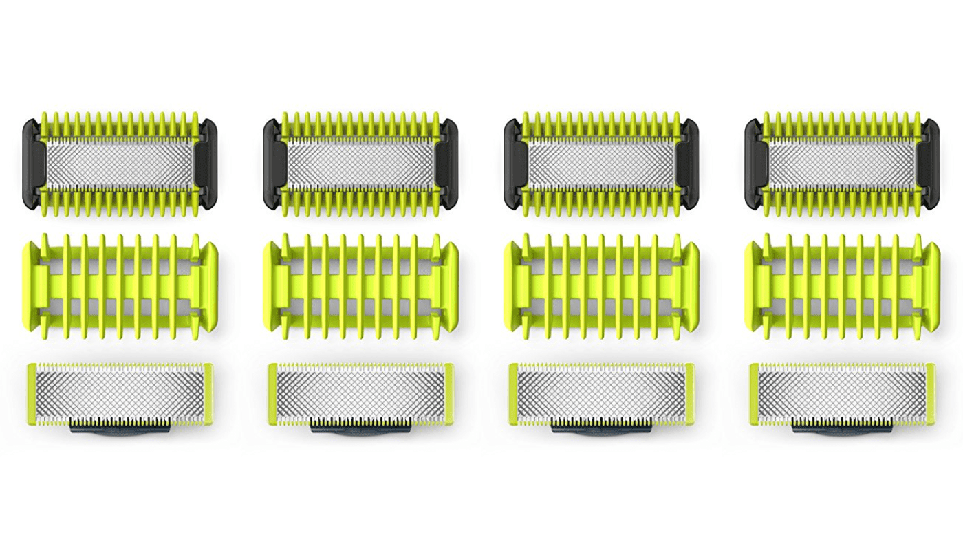 (4 pack) Philips Norelco Oneblade Replacement Blade Face + Body Kit ...