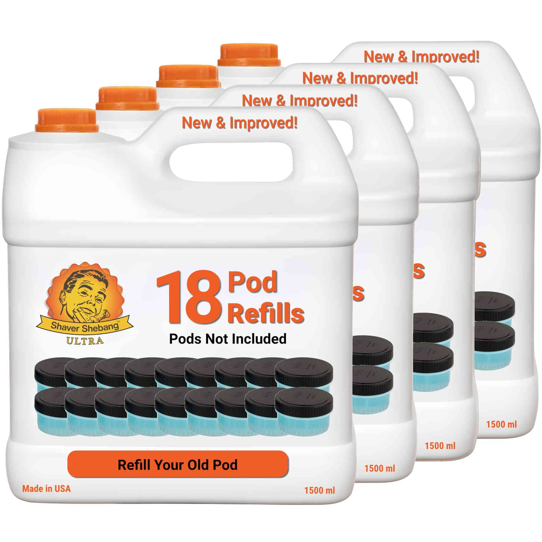 Philips Norelco Quick Clean, refill 72 pods from 4 Shaver Shebang Ultra ...