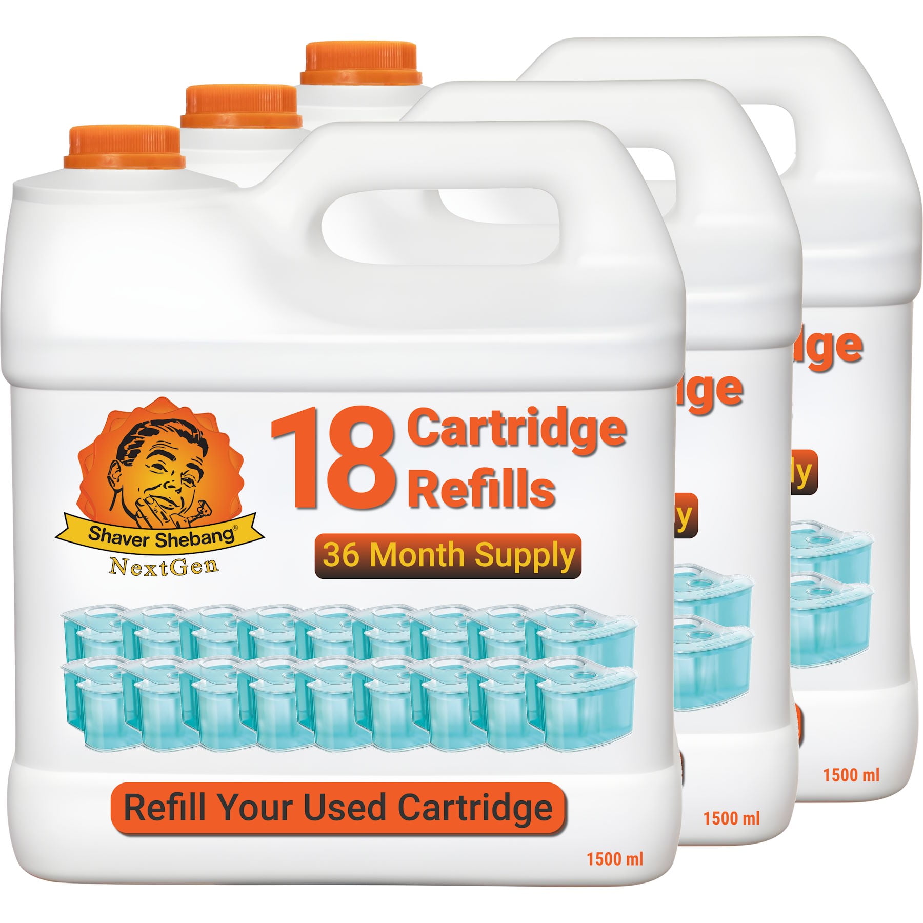 Philips Norelco SmartClean, refill 54 cartridges from 3 Shaver Shebang ...