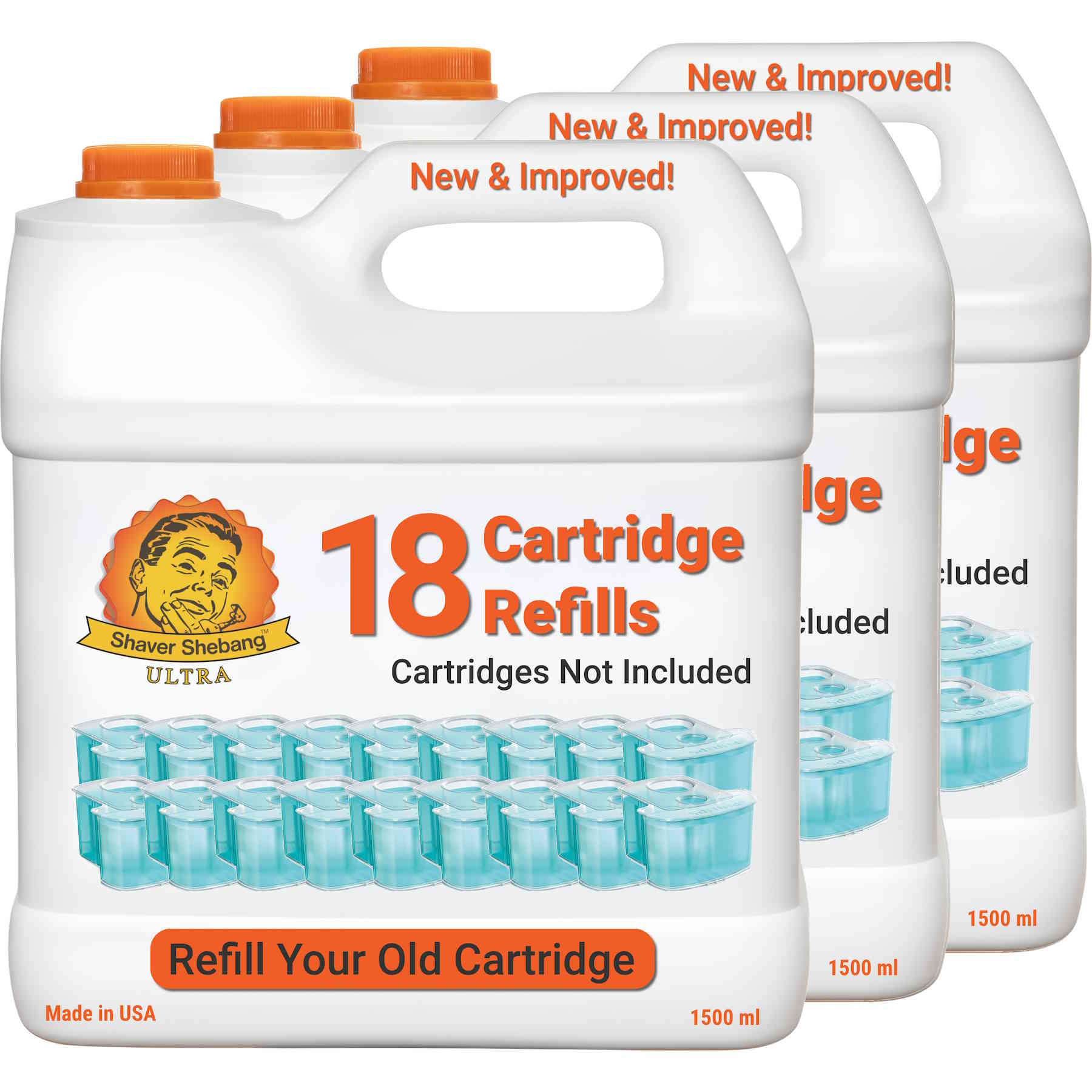 Philips Norelco SmartClean, refill 54 cartridges from 3 Shaver Shebang ...