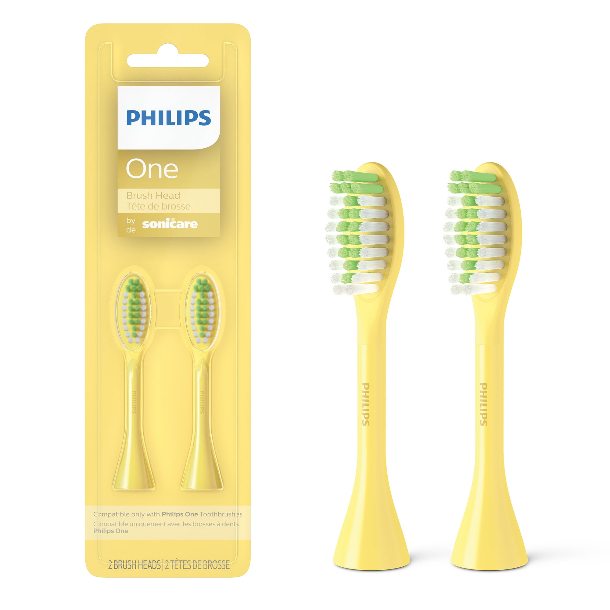 Sonicare Philips One By Sonicare 2pk Mango Brush Heads Compatible with ...