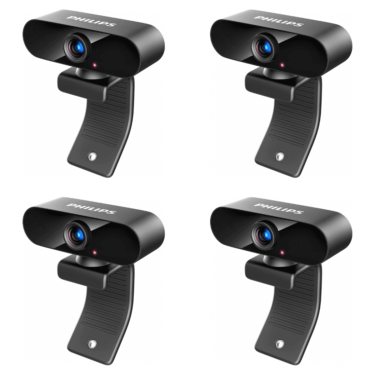 (4 pack) Philips PC Webcam W Microphone Full HD 1080P, USB Computer ...