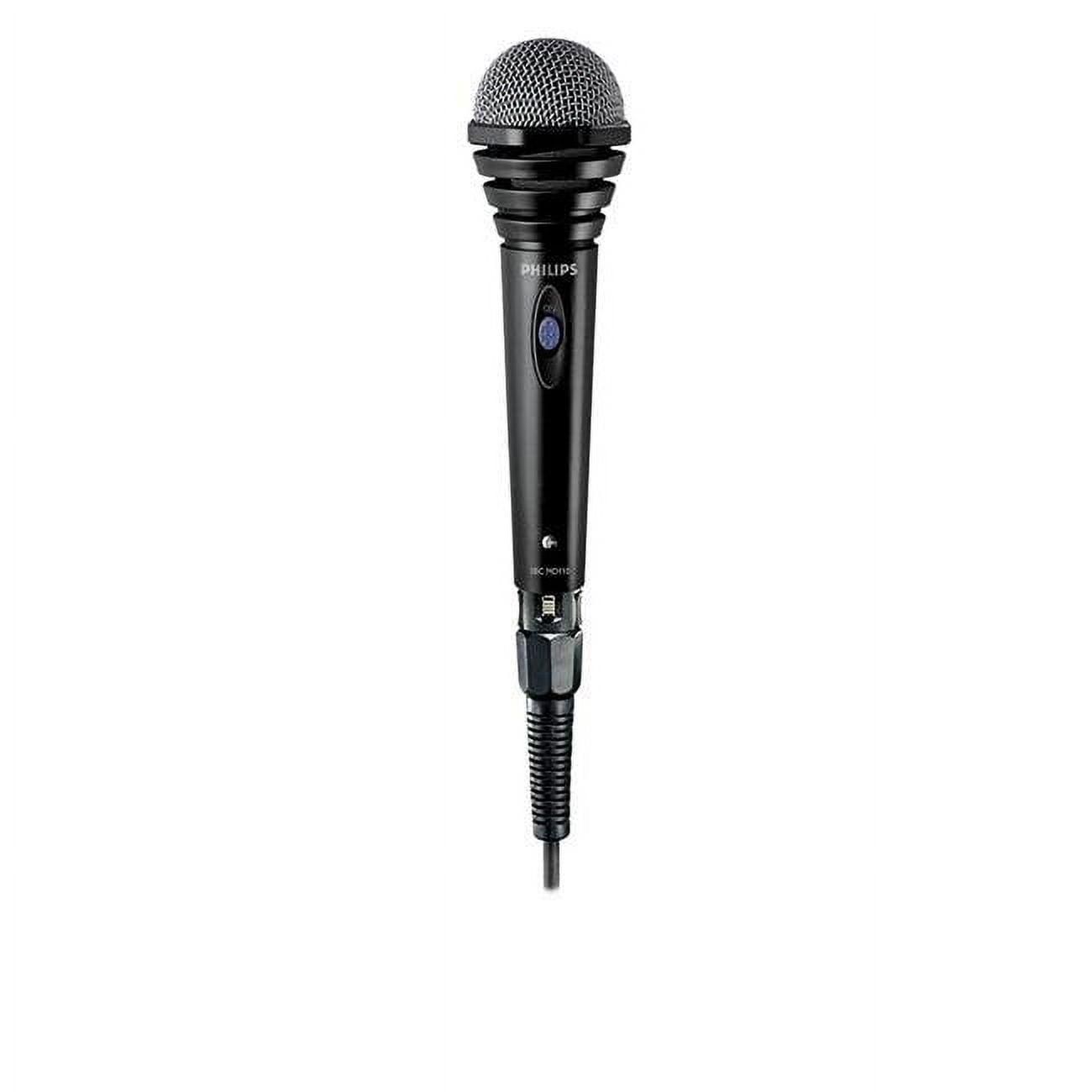 Philips PISBCMD110 Omnidirectional Corded Microphone, Black - Walmart.com