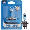 Philips PowerVision 9003 Halogen Headlight Bulb, 1 pack, Fits Select ...