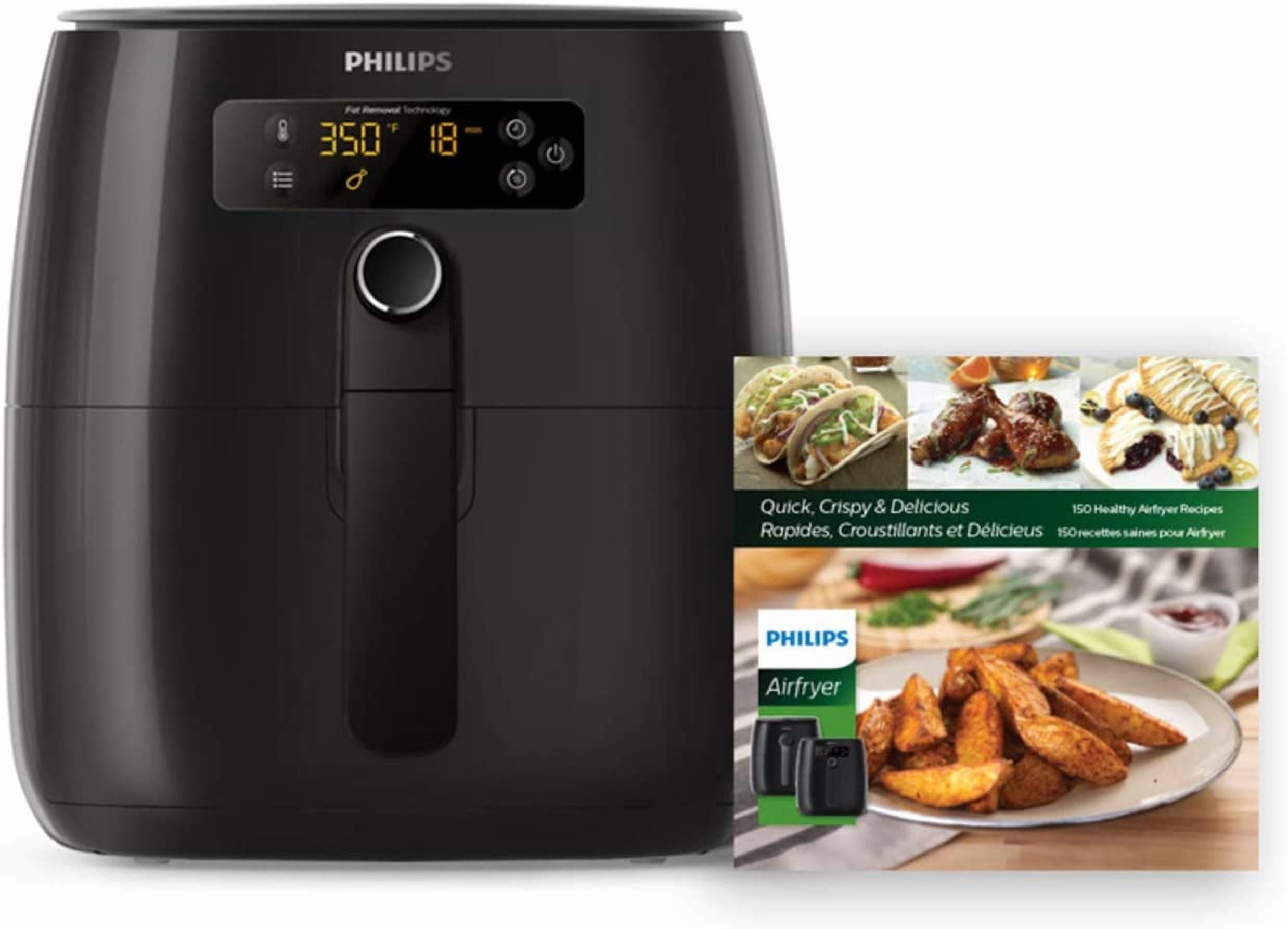 Philips 3 qt Premium Airfryer & Dehydrator Combination with Fat Removal ...