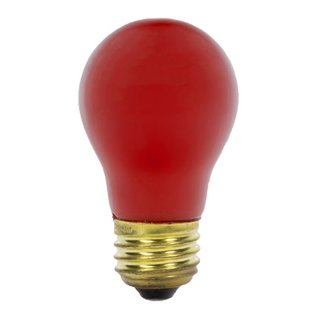 Philips 40W A21 Red Incandescent Light Bulb, 120V with E26 Medium Screw ...