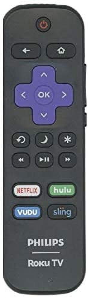 Philips Roku Original Remote Control with Built-in Netflix, Hulu, VUDU ...